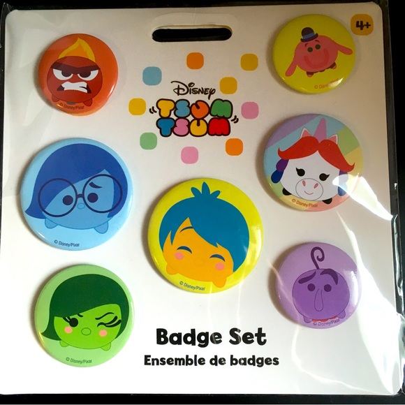 Disney | Accessories | Nwt Disney Tsum Tsum Inside Out Pin Set | Poshmark